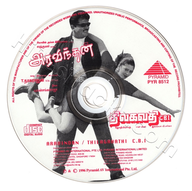 Aravindhan (1997) (Yuvan Shankar Raja) [Pyramid – CD PYR 8512] [ACD-RIP ...