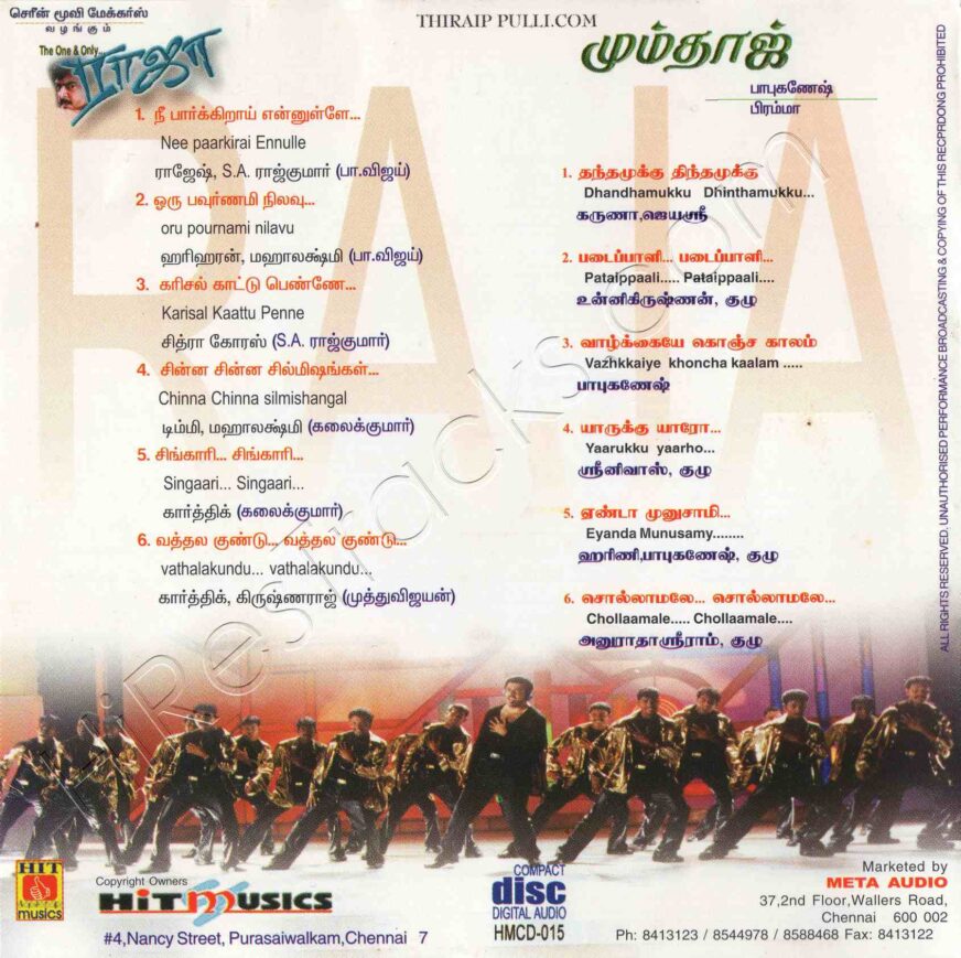 Raja (2002) (S.A. Rajkumar) [Hit Musics – HMCD – 015] [ACD-RIP-WAV ...
