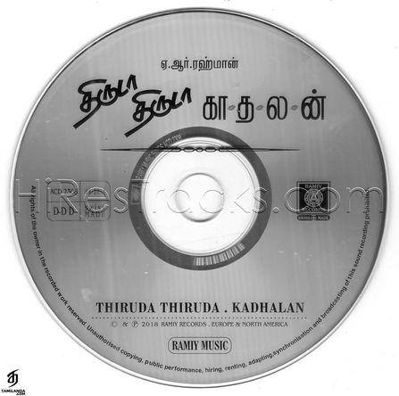 Kadhalan (1993) (A.R. Rahman) (Ramiy Records – ACD 2308) [ACD-RIP-WAV ...