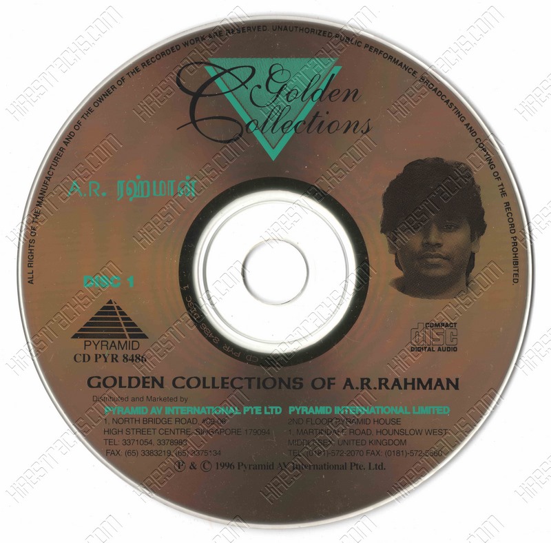 Golden Collections Of A.R. Rahman – Disc 1 (1999) (A.R. Rahman ...
