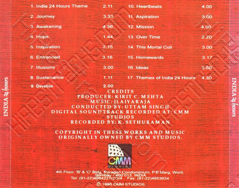 India 24 Hours (2010) (Ilaiyaraaja) [CMM Studios] [ACD-RIP-WAV ...