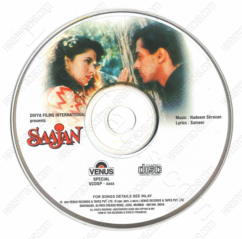 Saajan (1991) (Nadeem – Shravan) [Venus – VCDSP – 726] [ACD-RIP-WAV] – HiResTracks.com