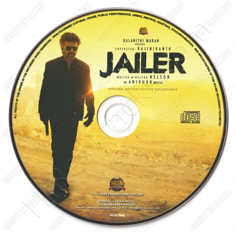 Jailer (2023) (Anirudh Ravichander) [Ultra Records – ULCD 1045] [ACD ...