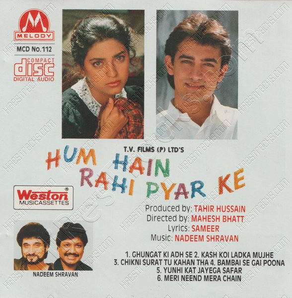 Hum Hain Rahi Pyar Ke (1992) (Nadeem Shravan) [Melody – MCD No – 112 ...