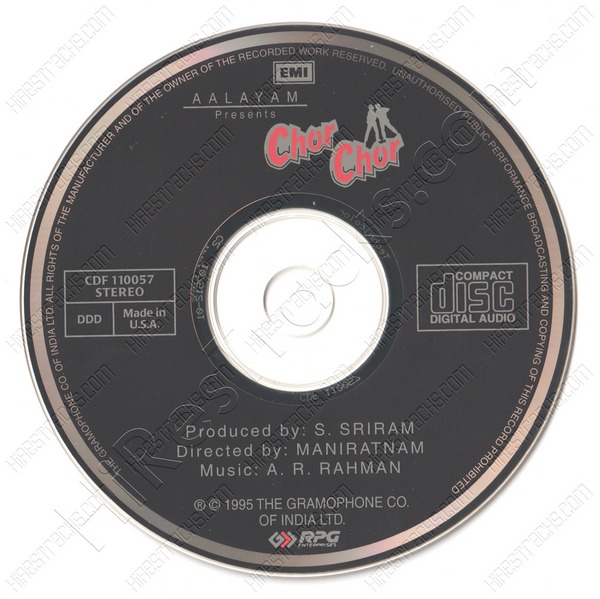 Chor Chor (1995) (A.R. Rahman) [EMI – CDF 110057] [ACD-RIP-WAV ...