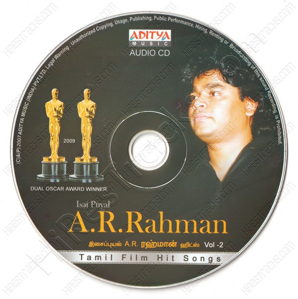 Isai Puyal A.R. Rahman Hits – Vol 2 (1995) (A.R. Rahman) [Aditya Music – AMIL CD – 17011] [ACD ...
