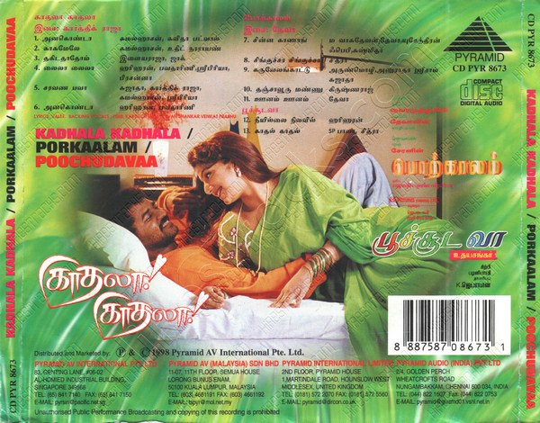 Kadhala Kadhala (1998) (Karthik Raja) [Pyramid – CD PYR 8673] [ACD-RIP ...